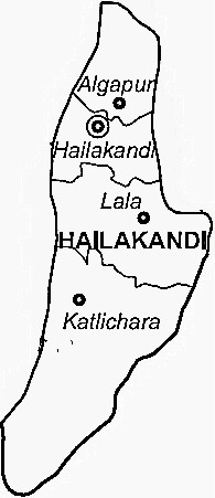 Hailakandi District | Hailakandi District Map