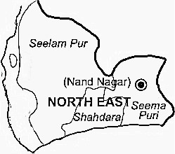 North East Delhi District | North East Delhi District Map