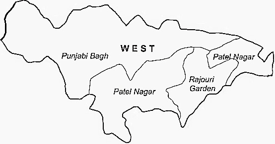 West Delhi District | West Delhi District Map