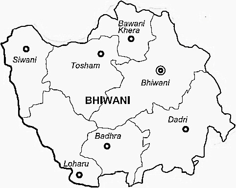 Bhiwani District | Bhiwani District Map