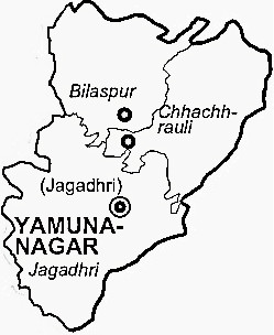 Yamunanagar District | Yamunanagar District Map