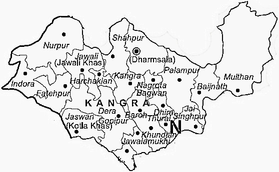 Kangra District | Kangra District Map