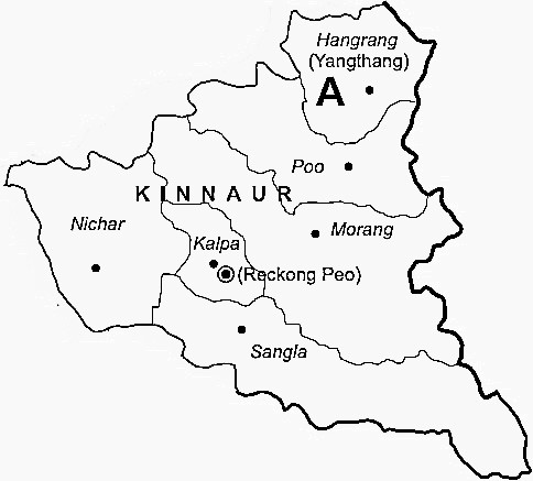 Kinnaur District | Kinnaur District Map
