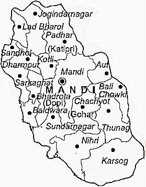 Mandi District | Mandi District Map