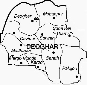 Deoghar District | Deoghar District Map
