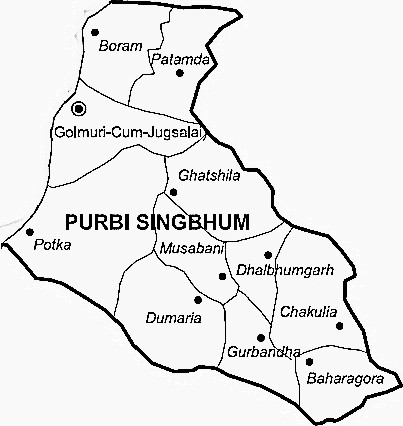 East Singhbum District | East Singhbum District Map