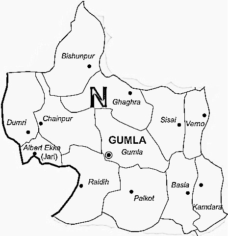 Gumla District | Gumla District Map