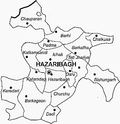 Hazaribagh District | Hazaribagh District Map