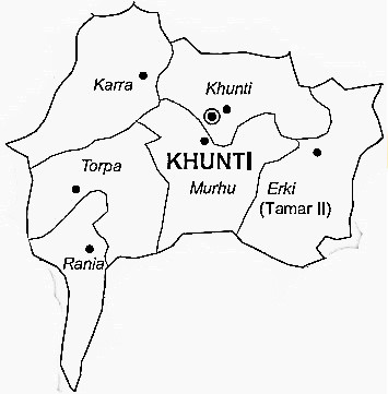 Khunti District | Khunti District Map