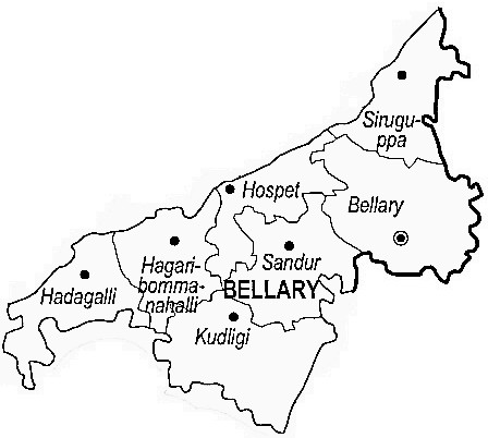 Bellary District | Bellary District Map