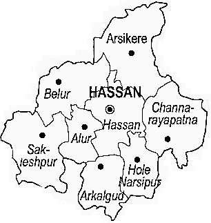 Hassan District | Hassan District Map