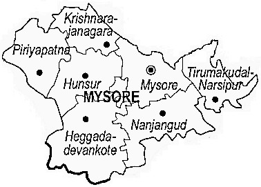 Mysore District | Mysore District Map