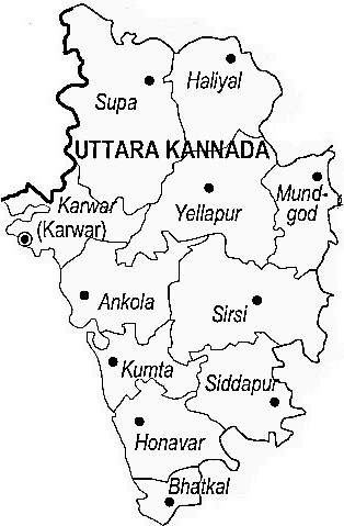 Uttar Kannad District | Uttar Kannad District Map