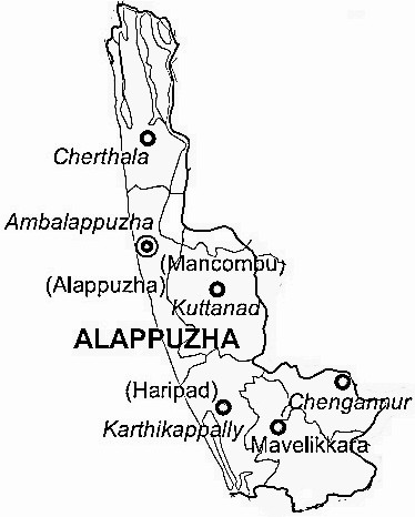 Alappuzha District | Alappuzha District Map