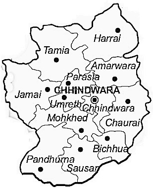 Chhindwara District | Chhindwara District Map