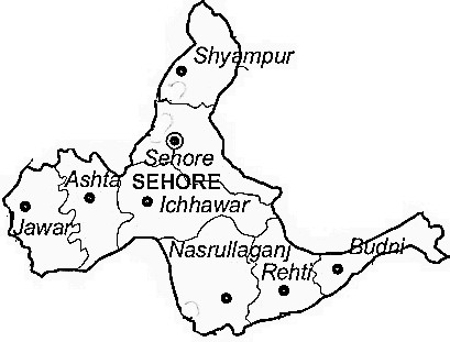 Sehore District | Sehore District Map