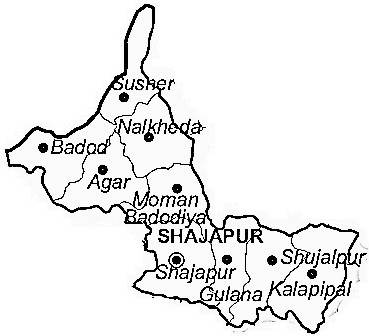 Shajapur District | Shajapur District Map
