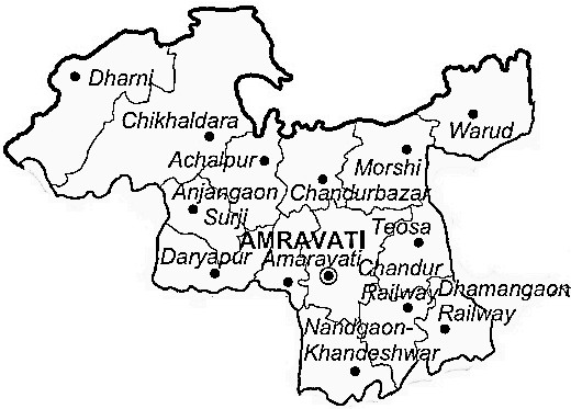 Amravati District | Amravati District Map