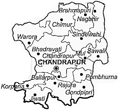 Chandrapur District | Chandrapur District Map