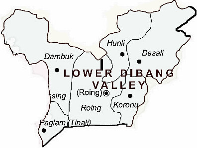 Lower Dibang Valley District | Lower Dibang Valley District Map