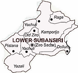 Lower Subansiri District | Lower Subansiri District Map