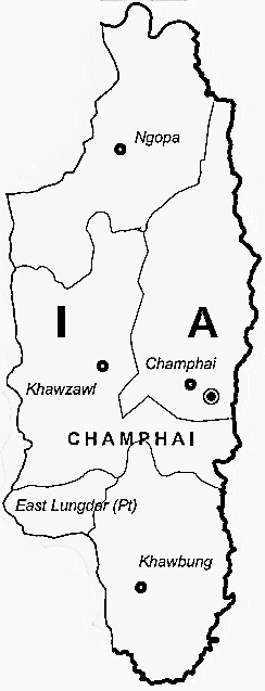 Champhai District | Champhai District Map