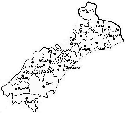 Baleshwar District | Baleshwar District Map