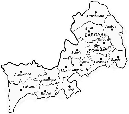 Bargarh District | Bargarh District Map