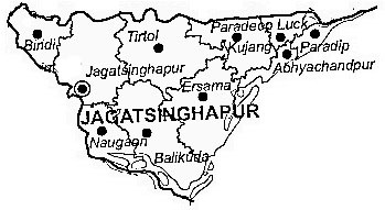 Jagatsinghapur District | Jagatsinghapur District Map