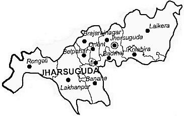 Jharsuguda District | Jharsuguda District Map
