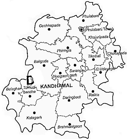 Kandhamal District | Kandhamal District Map