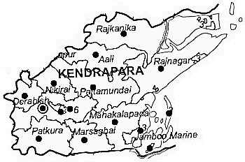 Kendrapara District | Kendrapara District Map