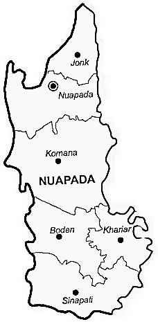 Nuapada District | Nuapada District Map