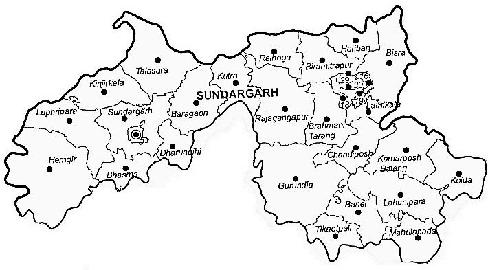 Sundargarh District | Sundargarh District Map