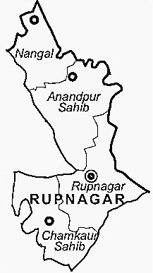 Rupnagar District | Rupnagar District Map