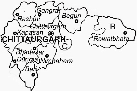 Chittorgarh District | Chittorgarh District Map