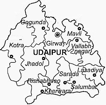 Udaipur District | Udaipur District Map