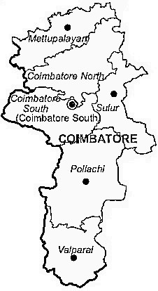 Coimbatore District | Coimbatore District Map