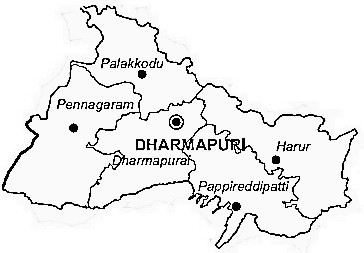 Dharmapuri District | Dharmapuri District Map