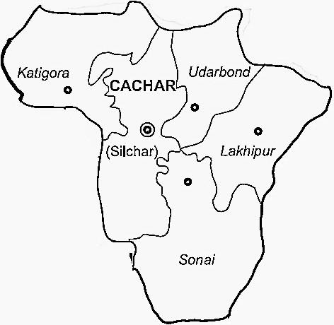 Cachar District | Cachar District Map