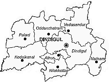 Dindigul District | Dindigul District Map