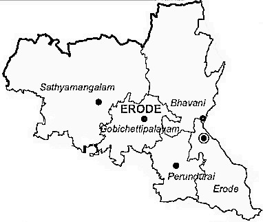 Erode District | Erode District Map