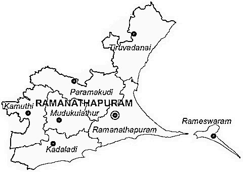 Ramanathapuram District | Ramanathapuram District Map