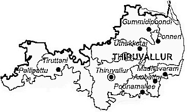 Thiruvallur District | Thiruvallur District Map