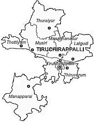 Tiruchirappalli District | Tiruchirappalli District Map