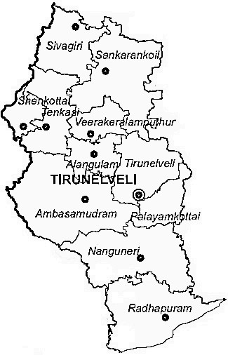 Tirunelveli District | Tirunelveli District Map
