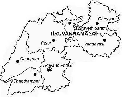 Tiruvannamalai District | Tiruvannamalai District Map