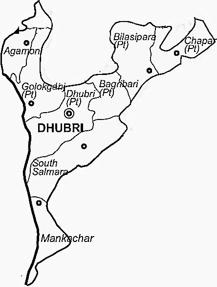 Dhubri District | Dhubri District Map