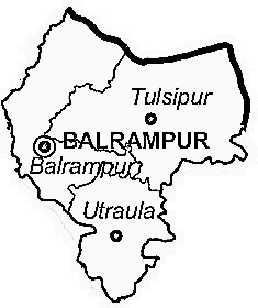Balrampur District | Balrampur District Map