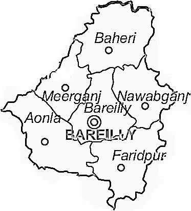 Bareilly District | Bareilly District Map